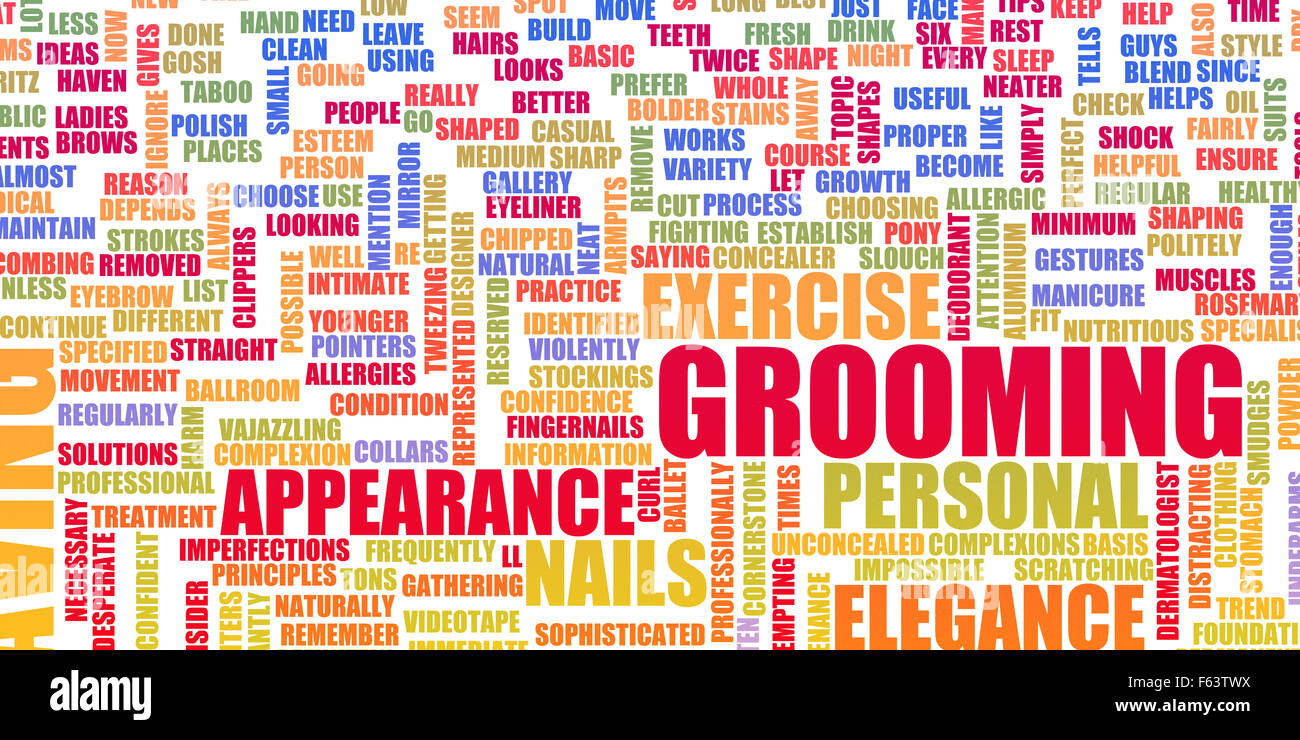 Grooming on a Personal Level and Appearance as Concept Stock Photo - Alamy