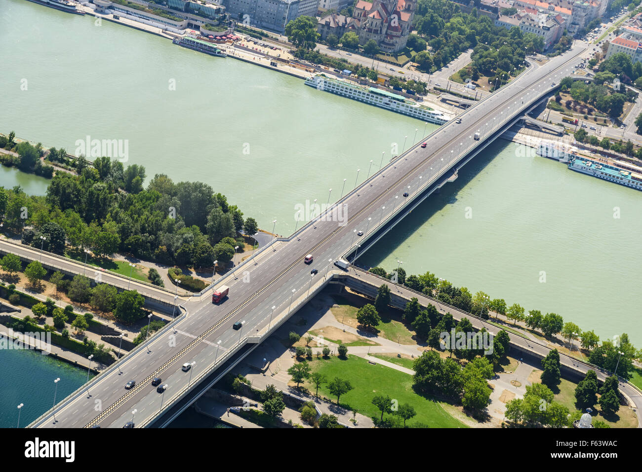 Aerial View Of Vienna City Skyline Stock Photo - Alamy