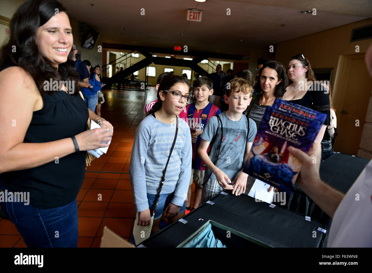 Rick Riordan speaks at Miami Dade College about his new book 'Magnus ...