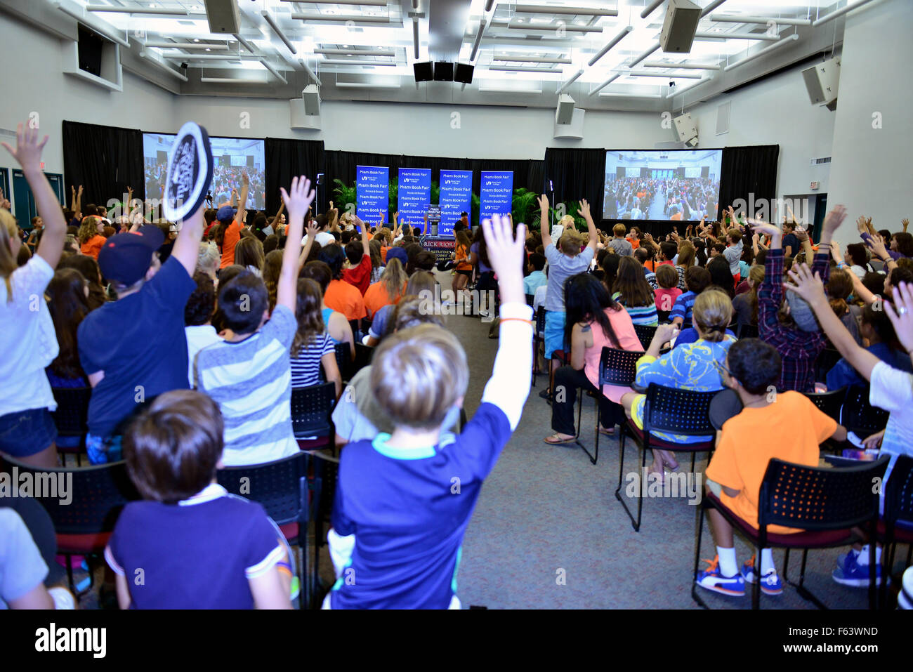 Rick Riordan speaks at Miami Dade College about his new book 'Magnus ...
