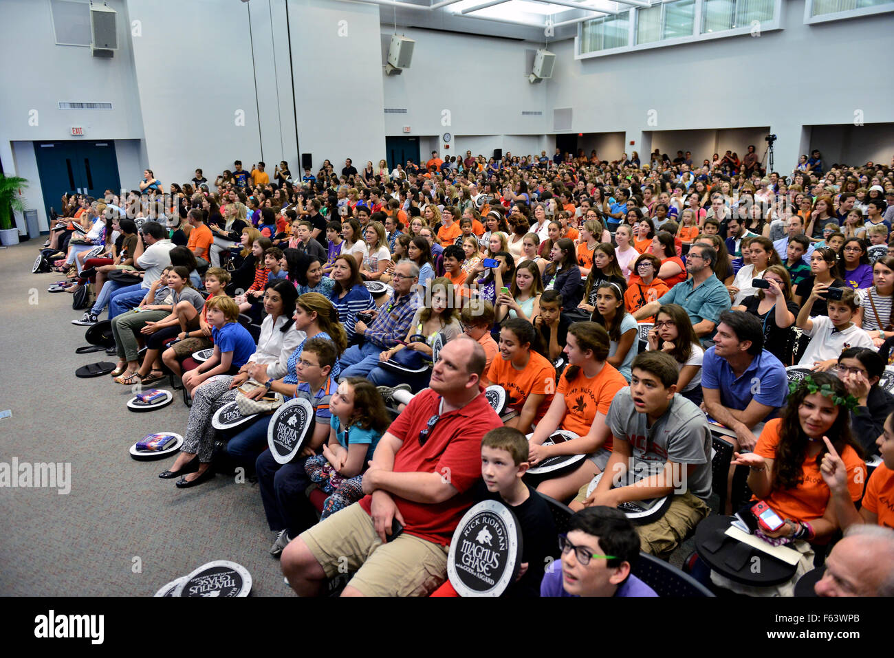 Rick Riordan speaks at Miami Dade College about his new book 'Magnus ...