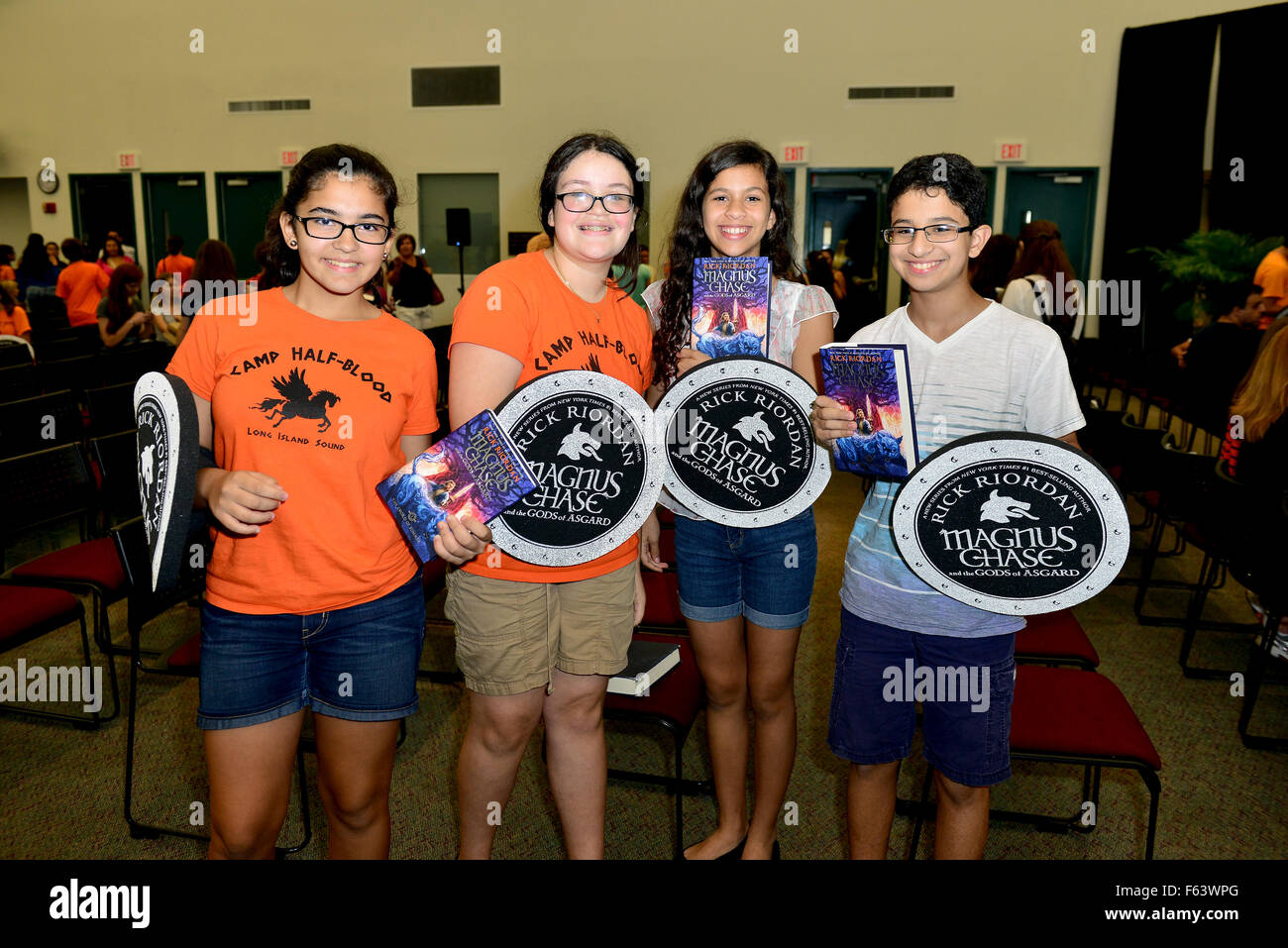 Rick Riordan speaks at Miami Dade College about his new book 'Magnus ...
