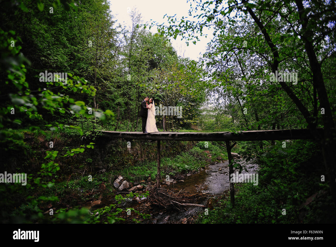Happy wedding couple stay hi-res stock photography and images - Alamy