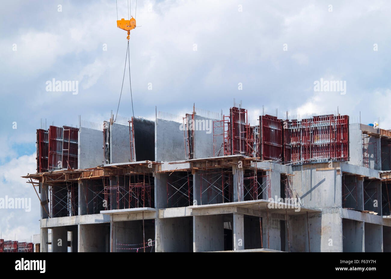 Construction of a multi storey commercial building with car park ...