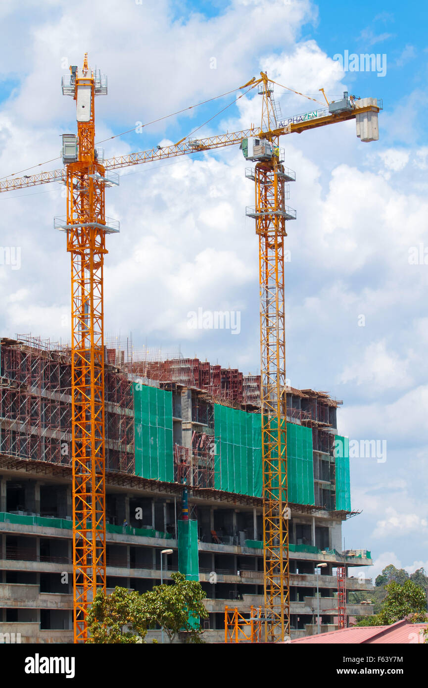 Construction of a multi storey commercial building with car park ...