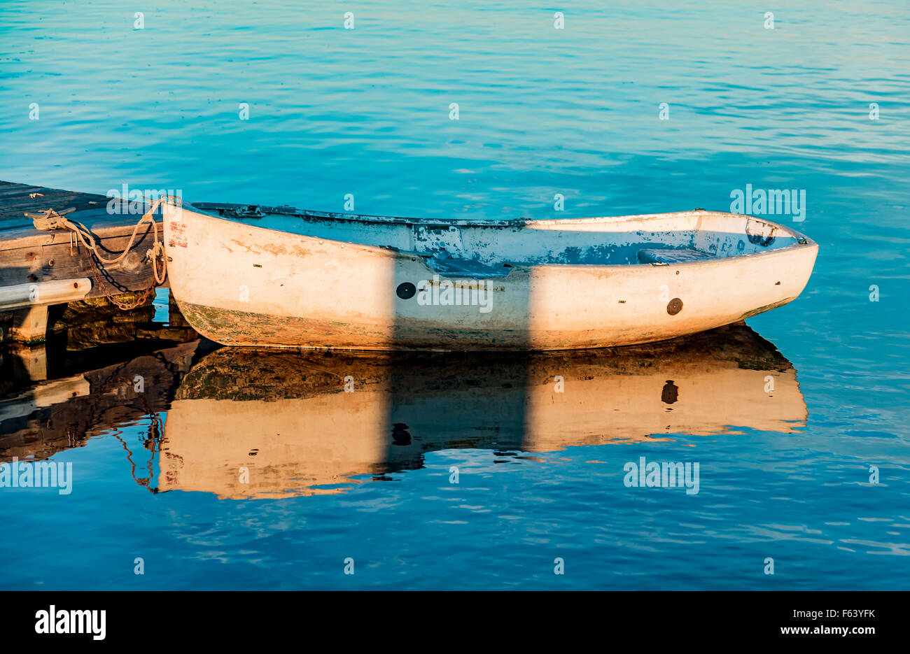 Boat on the oceanic coast Stock Photo - Alamy