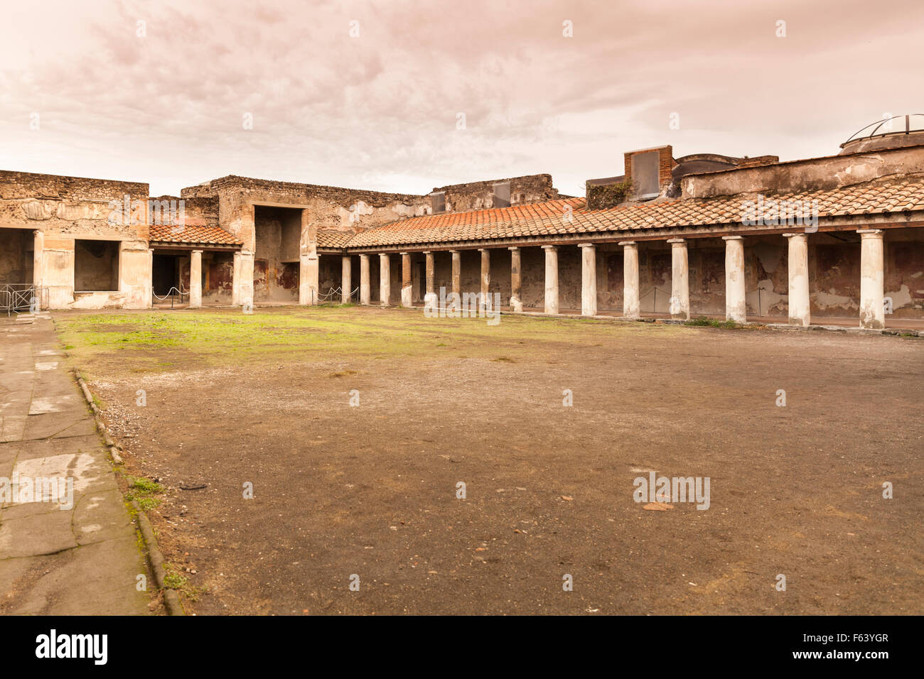 The Stabian Baths, Therme di Stabia, in Pompeii (Pompei), Italy Stock ...