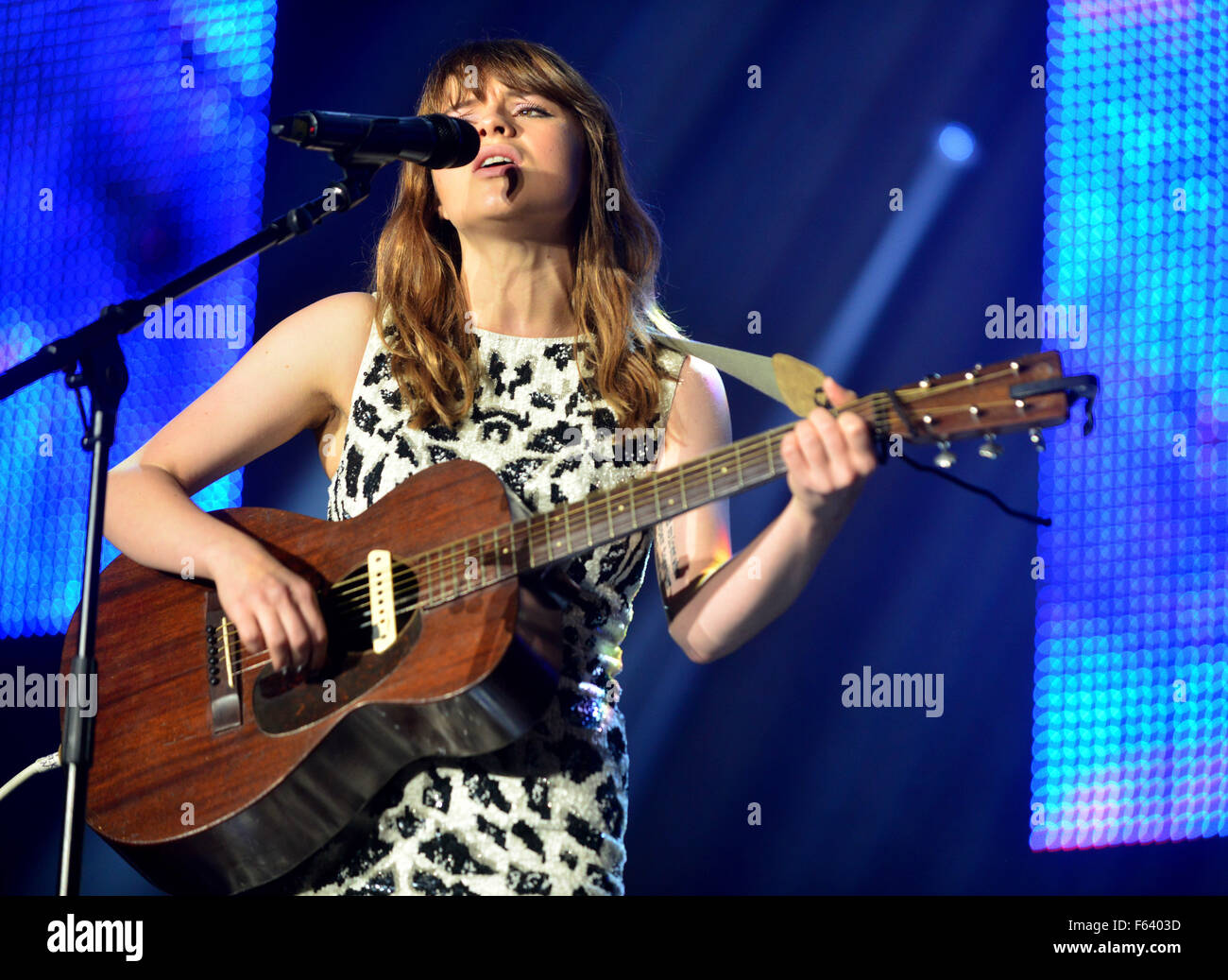 Girlguiding Big gig 2015 held at Wembley Arena Featuring: Gabrielle Aplin Where: London, United ...