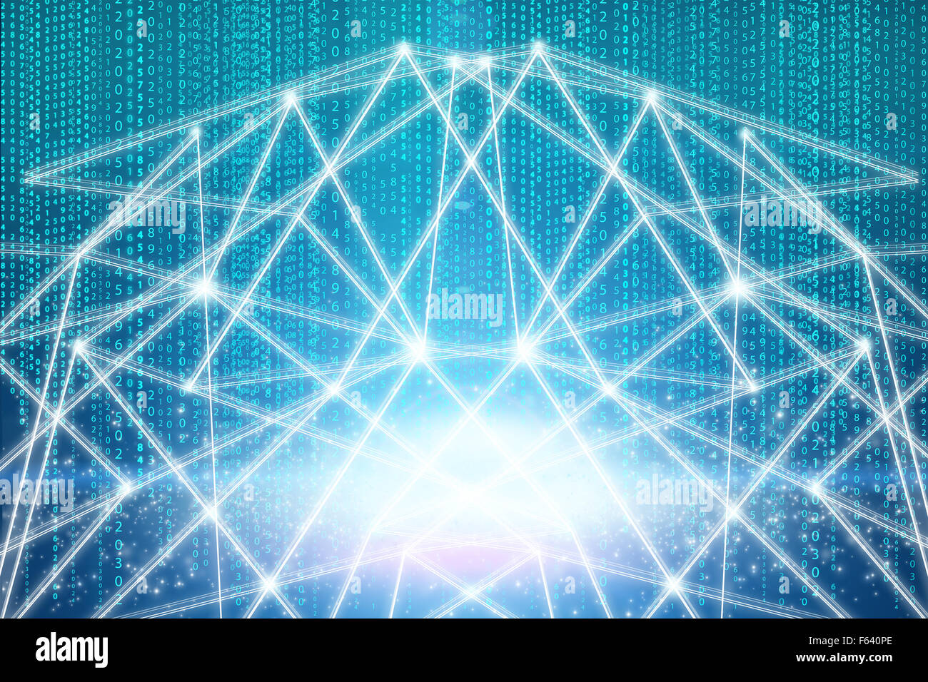 Polygon dots and lines hi-res stock photography and images - Alamy