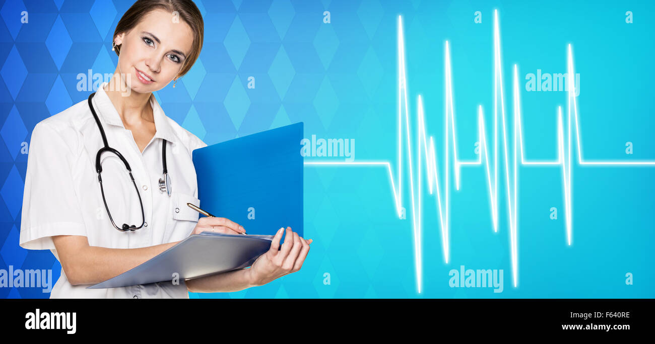 Female doctor folder near hi-res stock photography and images - Alamy
