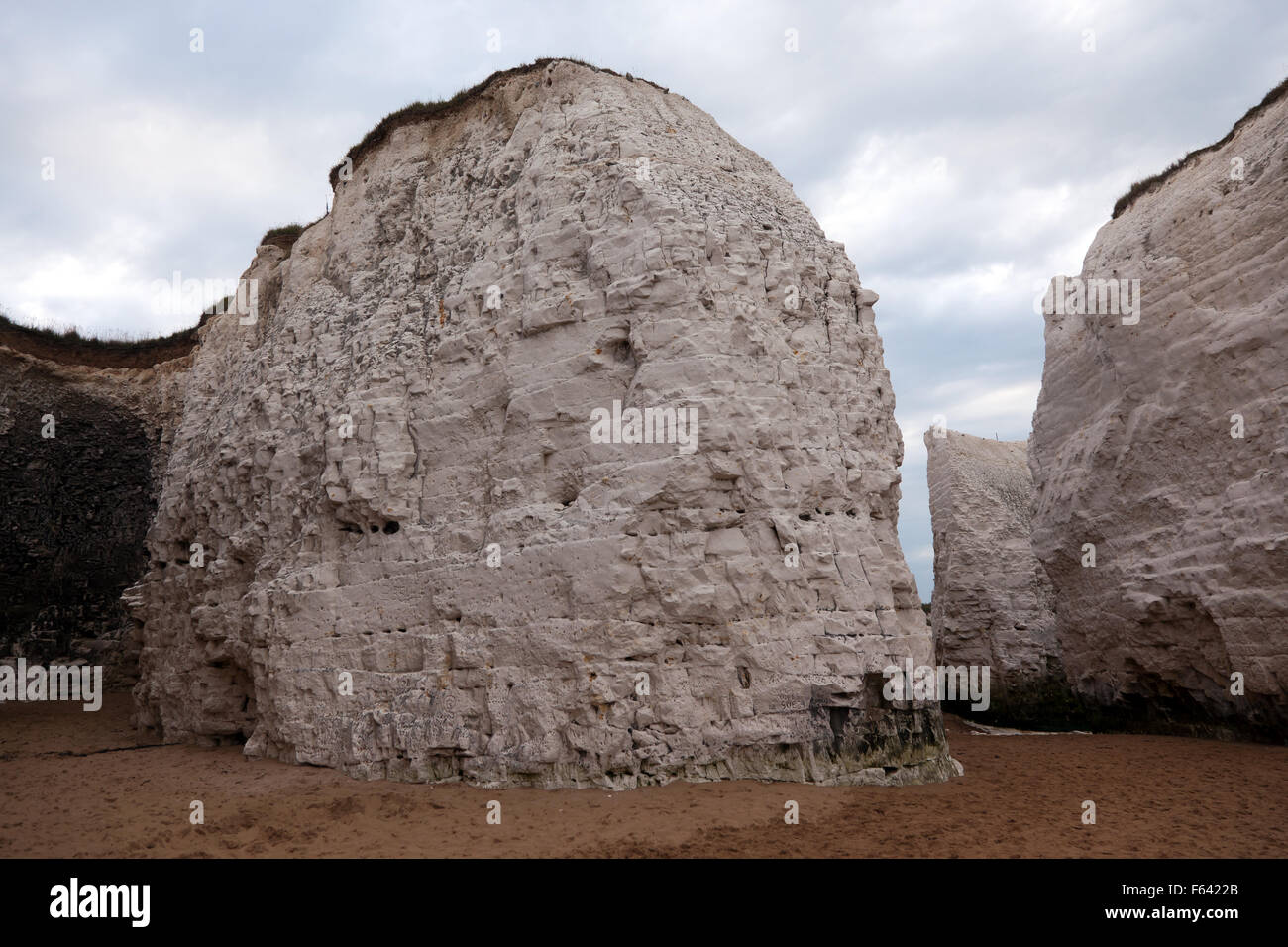 Chalk Stacks and Cliffs, at Botany Bay, Broadstairs, Kent Stock Photo ...