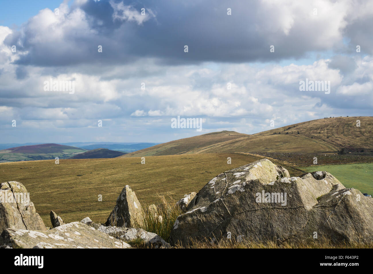 View from Foel Eryr, Preseli Hills, Pembrokeshire Stock Photo - Alamy