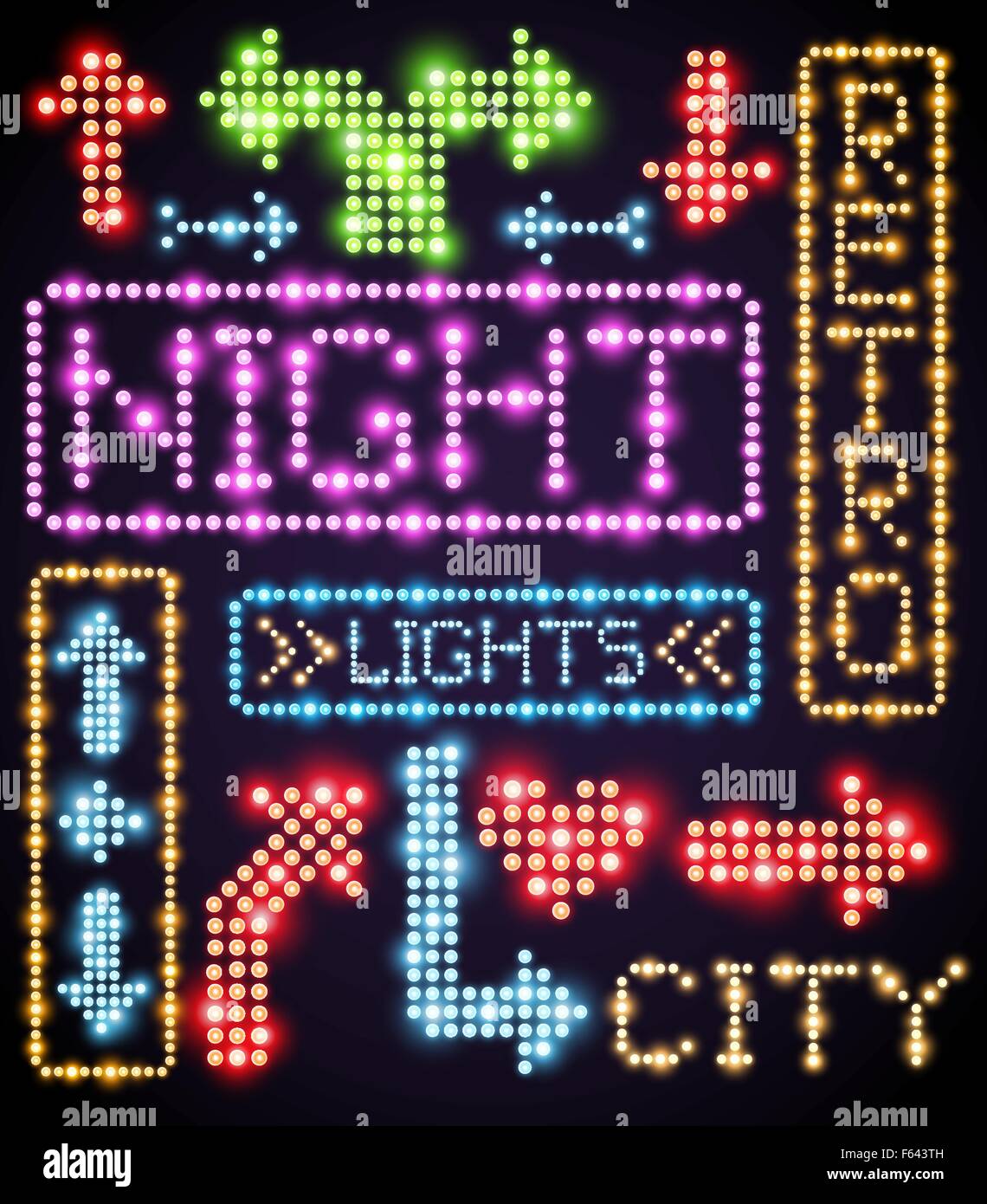 Neon sign light Stock Vector Image & Art - Alamy