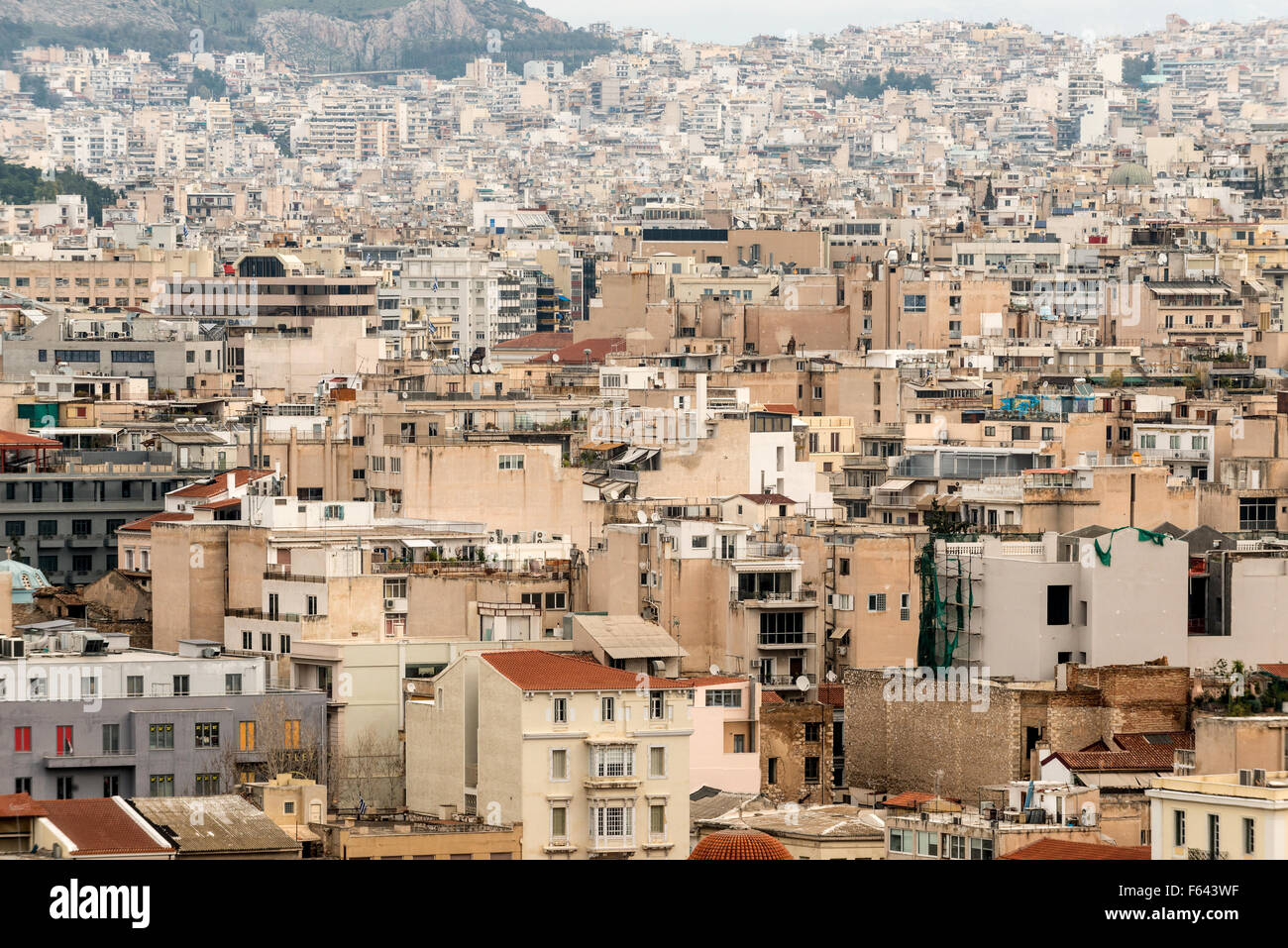 Cityscape over Athens, Greece Stock Photo - Alamy
