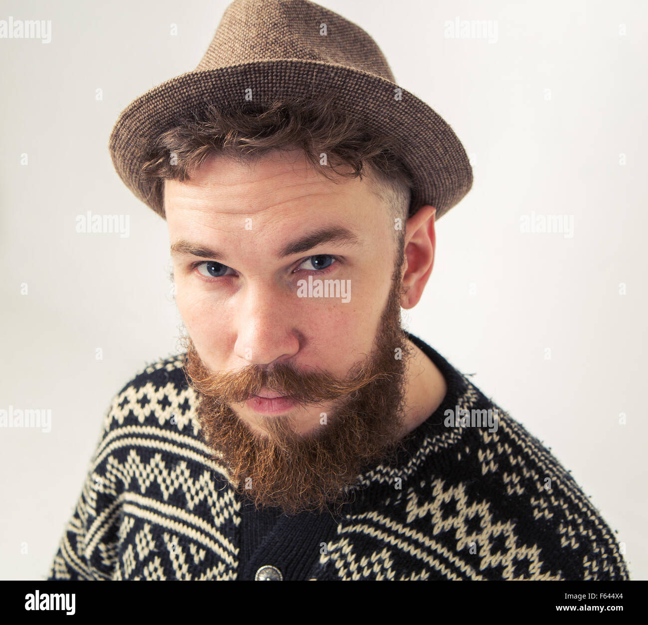 Man in brown sweater hi-res stock photography and images - Alamy
