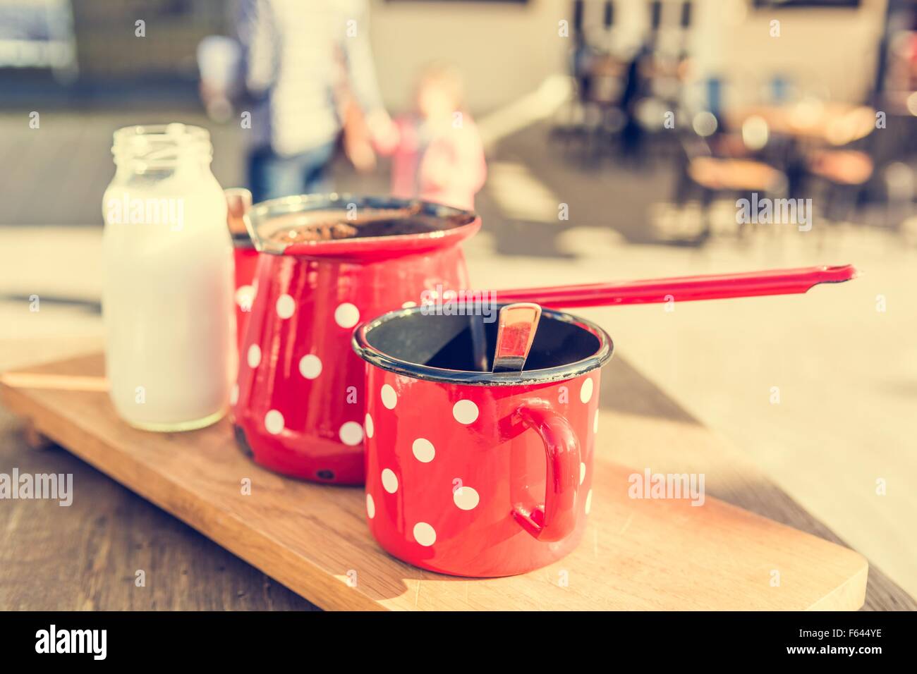 Retro coffee set Stock Photo - Alamy