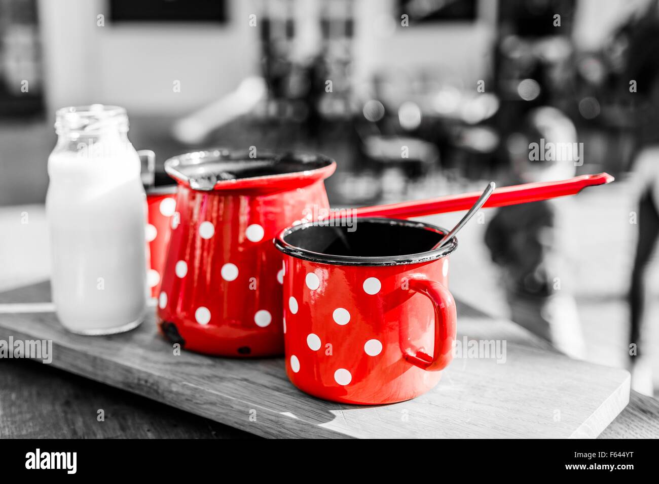 Retro coffee set Stock Photo - Alamy