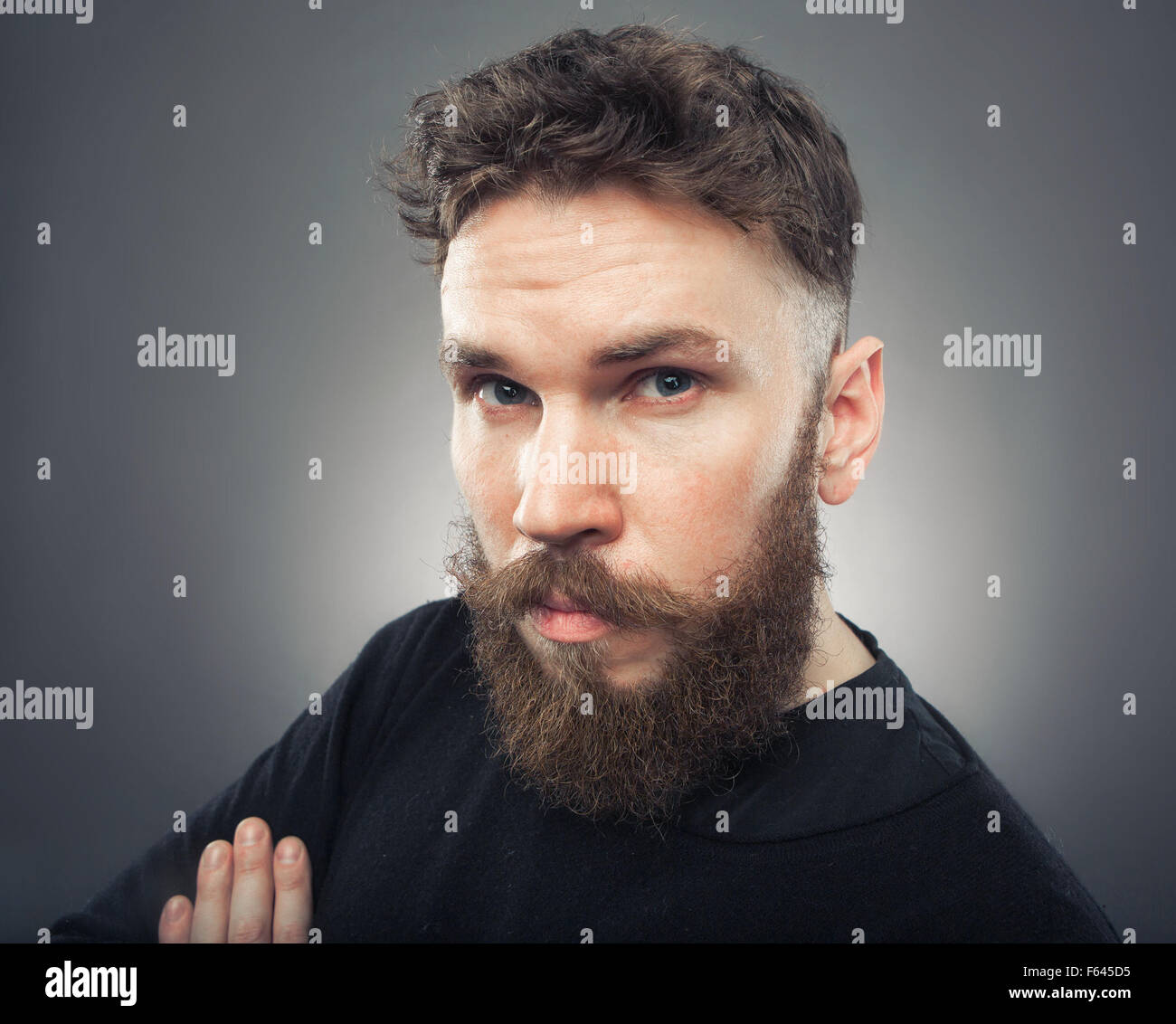 Black full beard hi-res stock photography and images - Alamy