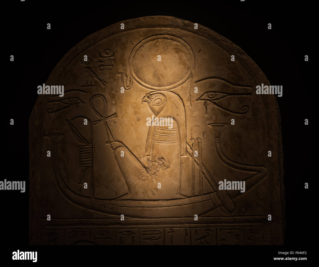 Ra or Re is the ancient Egyptian solar deity - 1000 B.C Stock Photo - Alamy