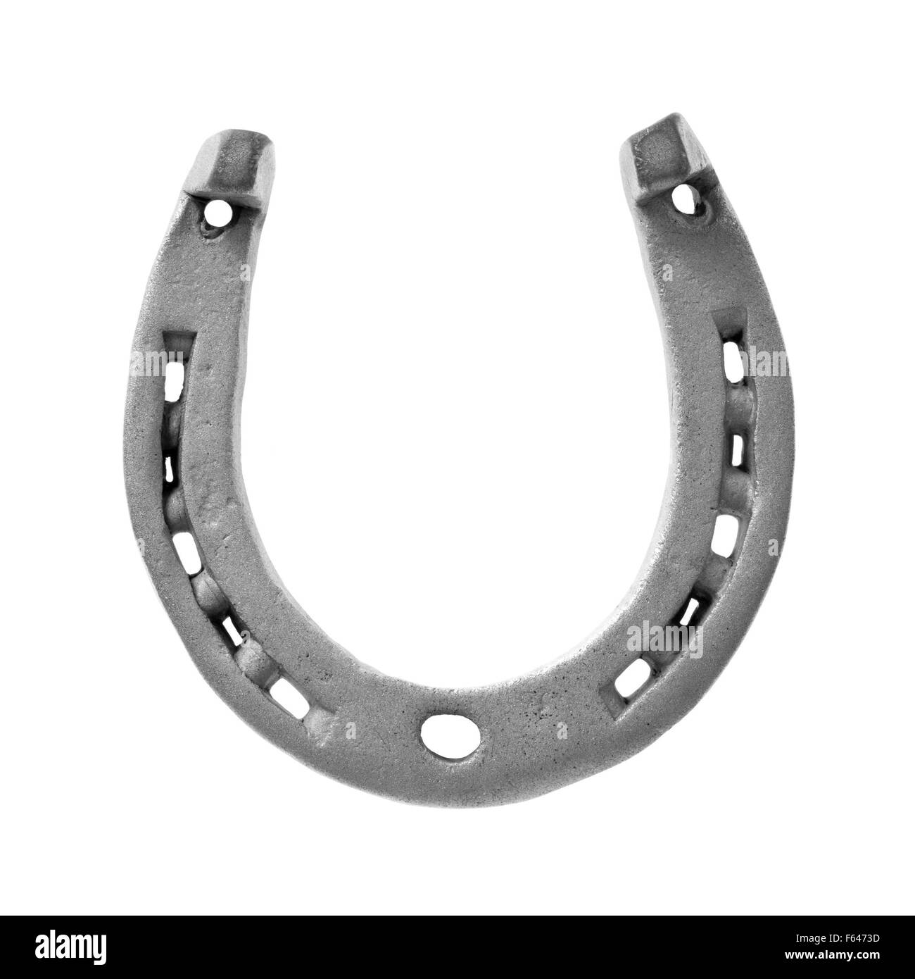 Close-up view of horseshoe isolated on white background Stock Photo - Alamy