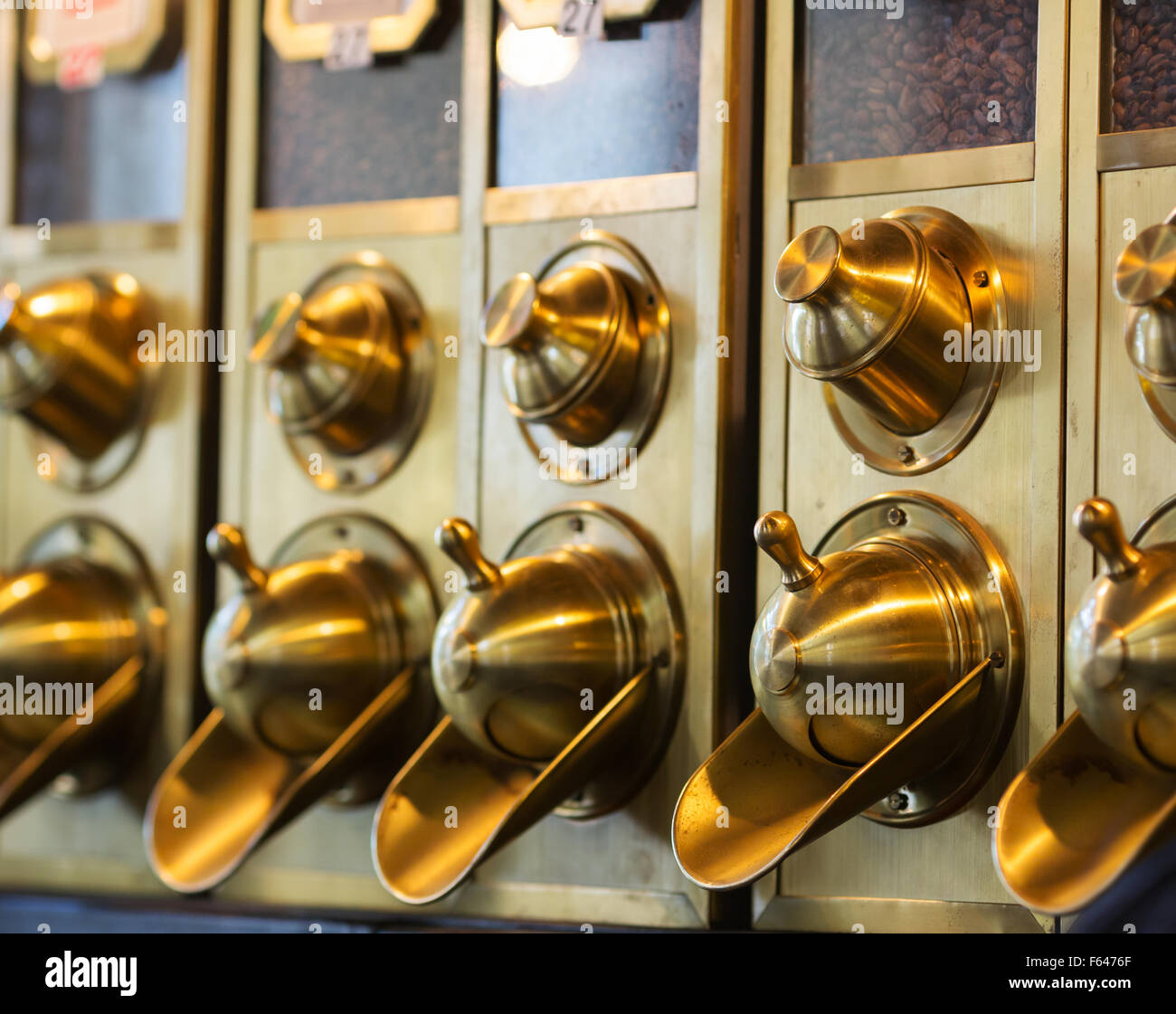Different coffee types in coffee shop Stock Photo - Alamy