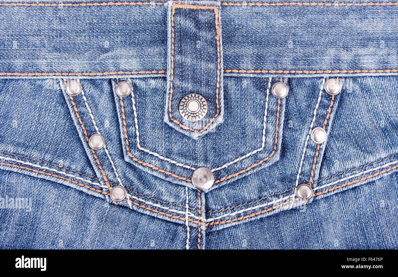 Close up of blue jeans back view Stock Photo - Alamy