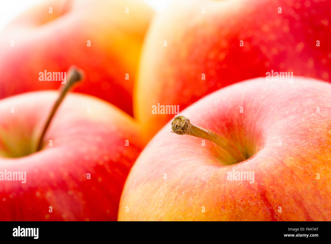 Red apples. Close-up photo. Fresh fruit Stock Photo - Alamy