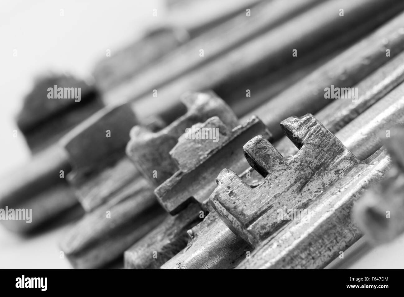 Old rusty bunch of keys. Close-up view Stock Photo - Alamy