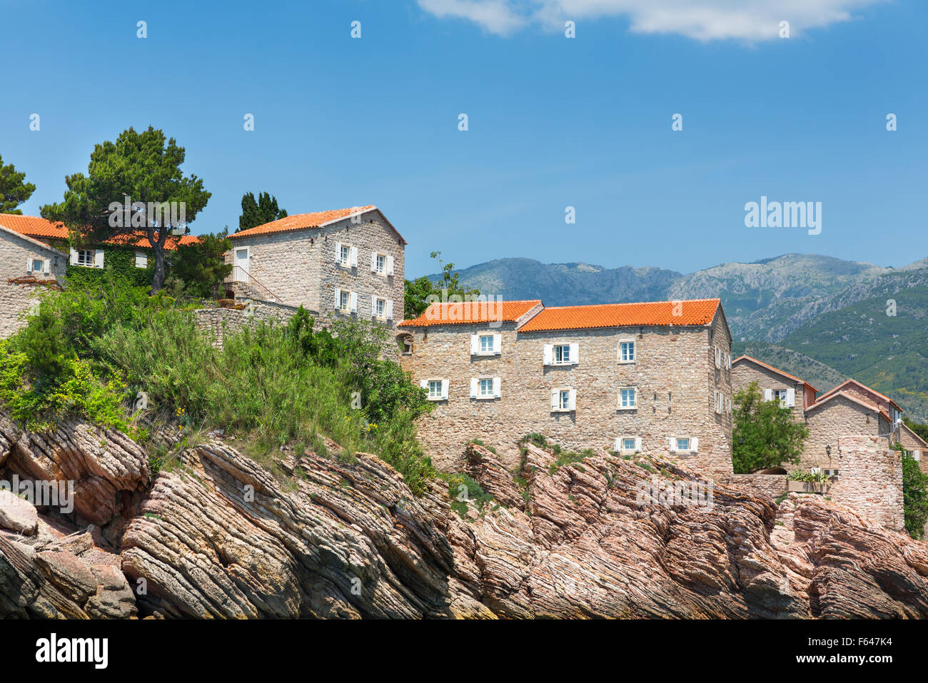 Old brick buildings in mountains Stock Photo - Alamy