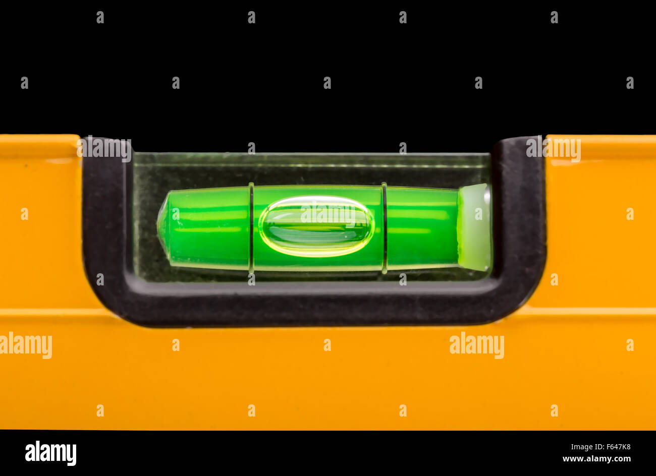 A closeup of industrial bubble level Stock Photo - Alamy
