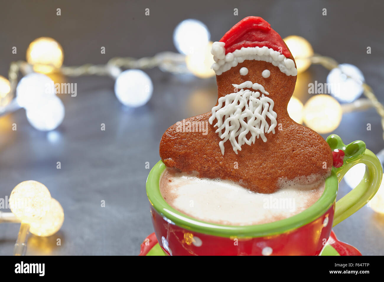 Gingerbread man decorated santa hat hi-res stock photography and images ...