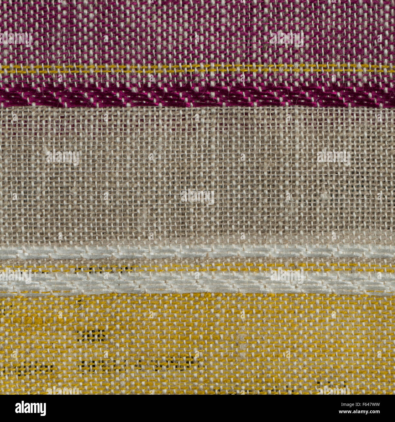 Closeup detail of multi color fabric texture samples Stock Photo - Alamy
