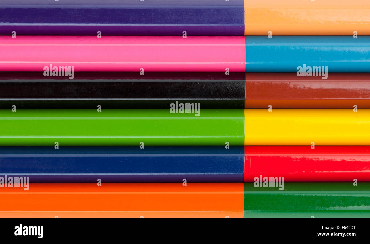 Row of color pencils. Background or texture Stock Photo - Alamy