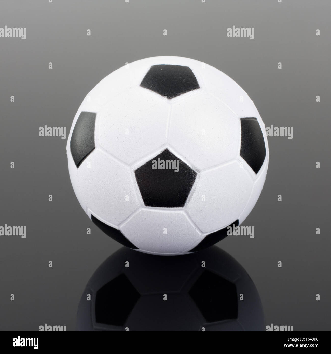 Close-up of classic football with reflection in mirror Stock Photo - Alamy