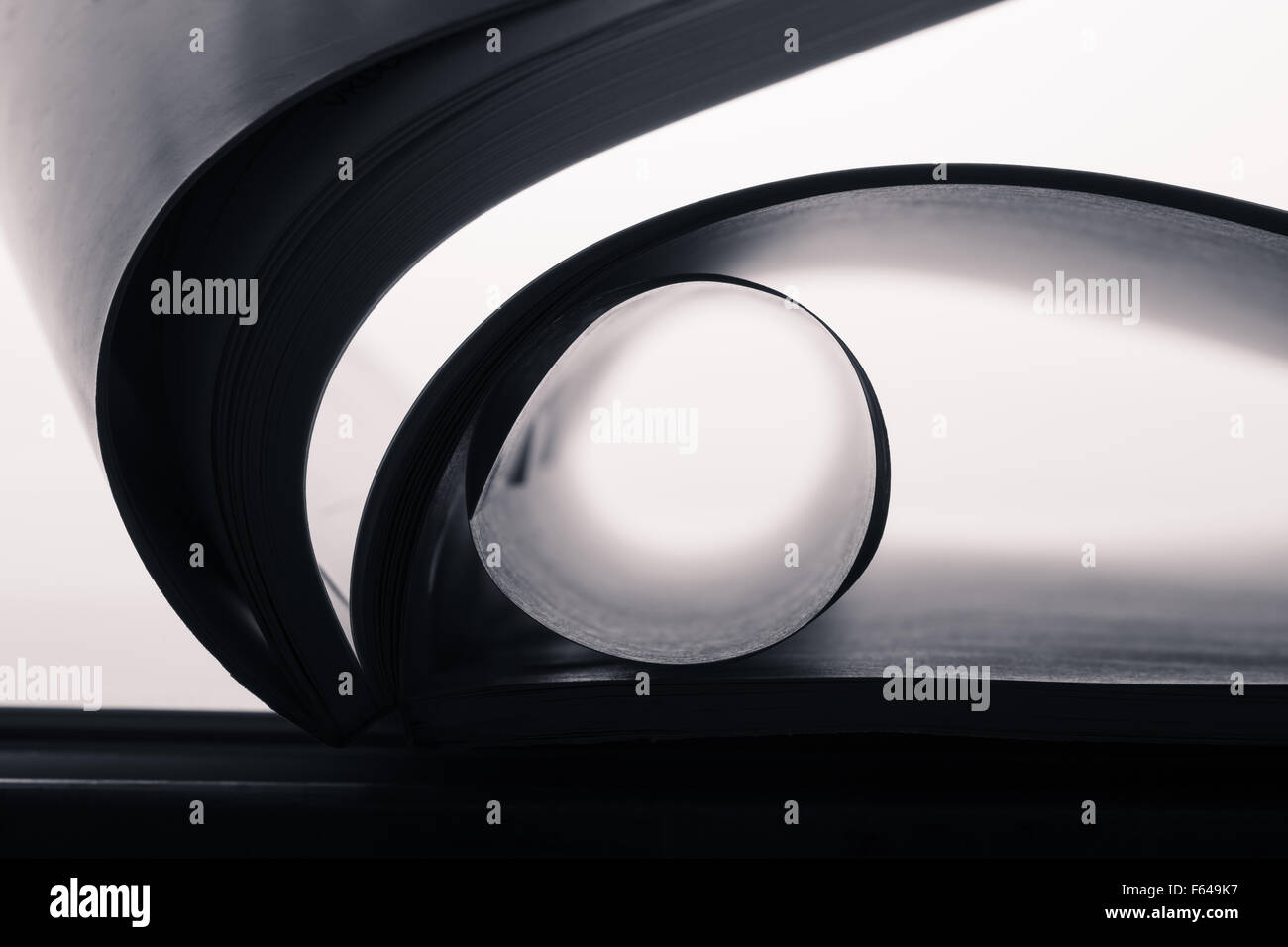 Paper curves forming an eye shape Stock Photo - Alamy