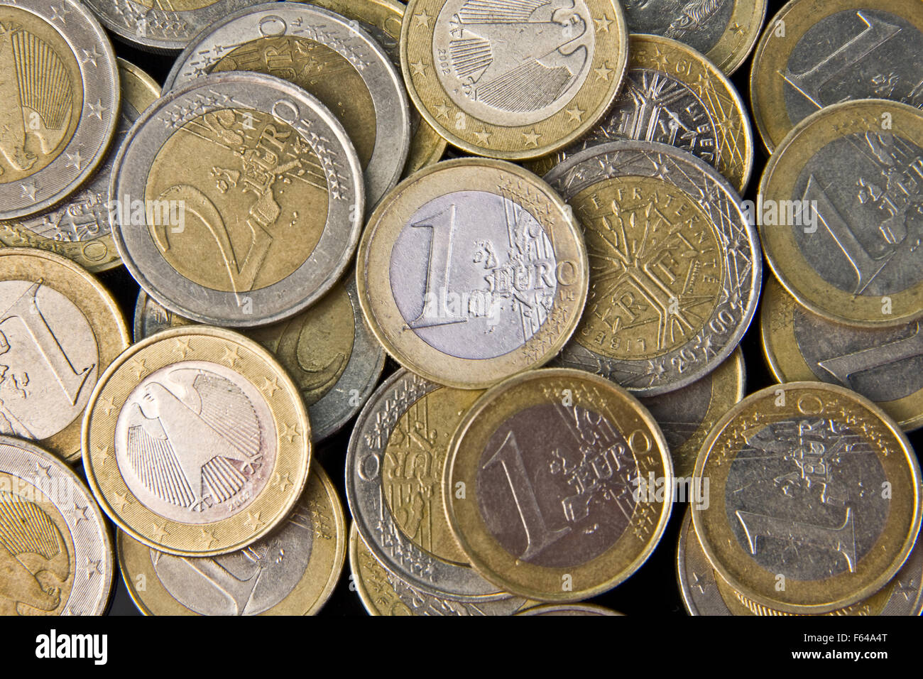 Background of euro coins Stock Photo - Alamy
