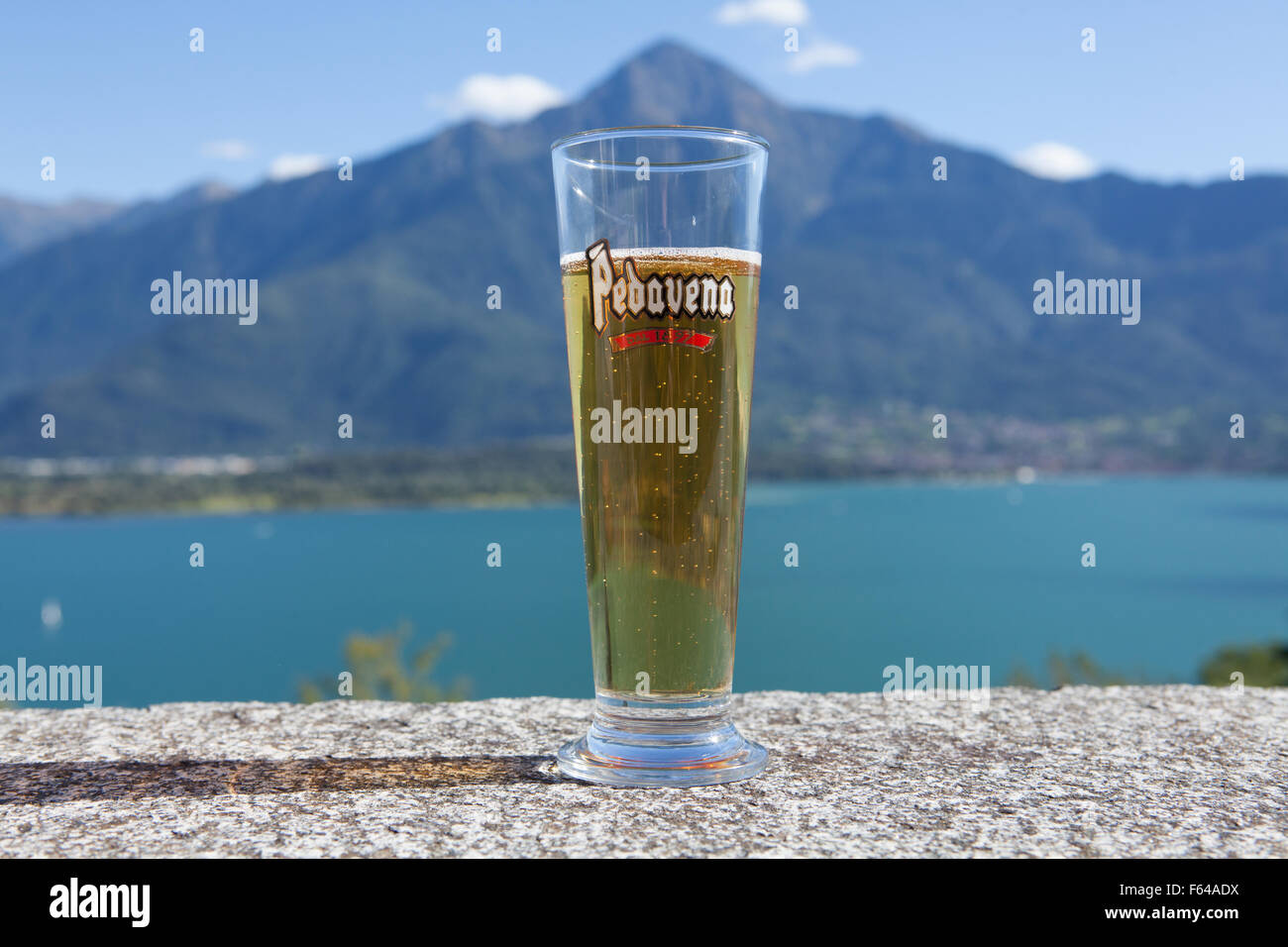Beer and Lake Como Stock Photo - Alamy