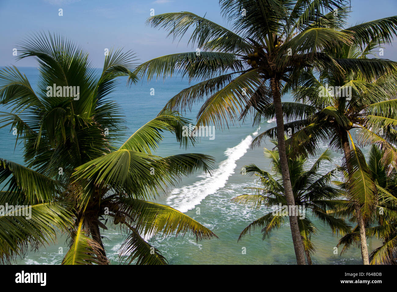 Sea in Varkala in Kerala state, India Stock Photo - Alamy