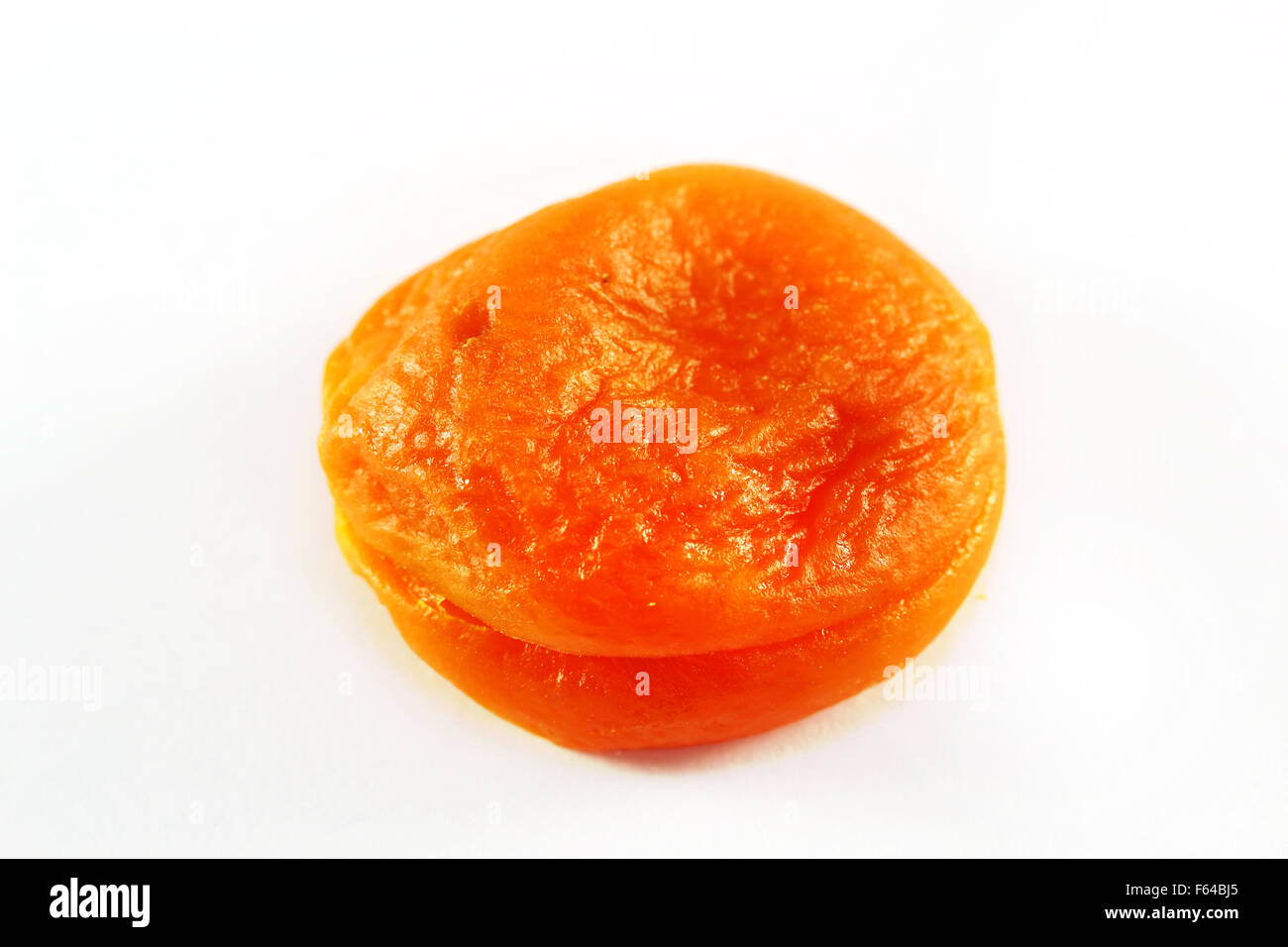 Dry fruits peach photographed close-up on a white background Stock ...
