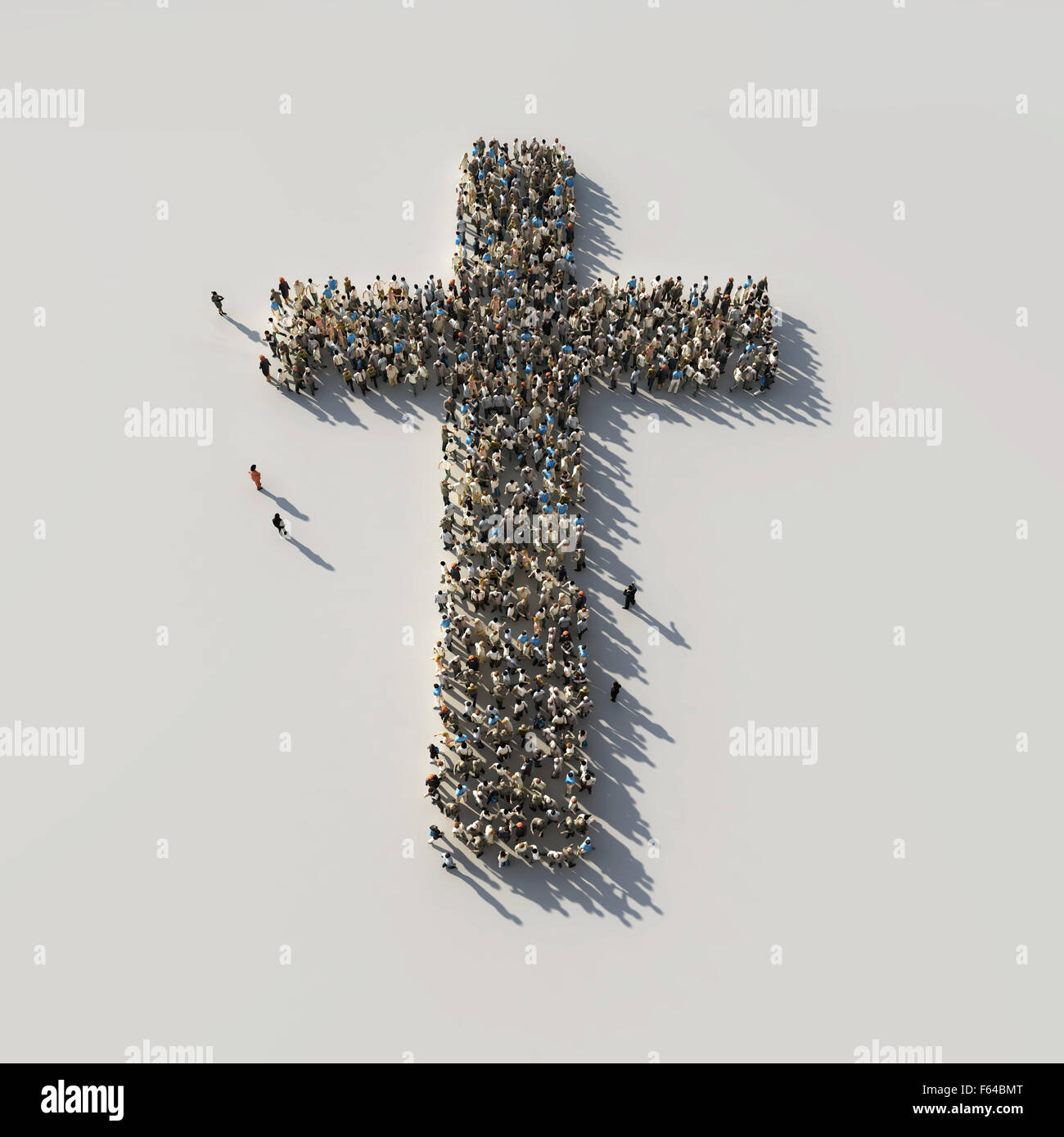 Large crowd aerial hi-res stock photography and images - Alamy