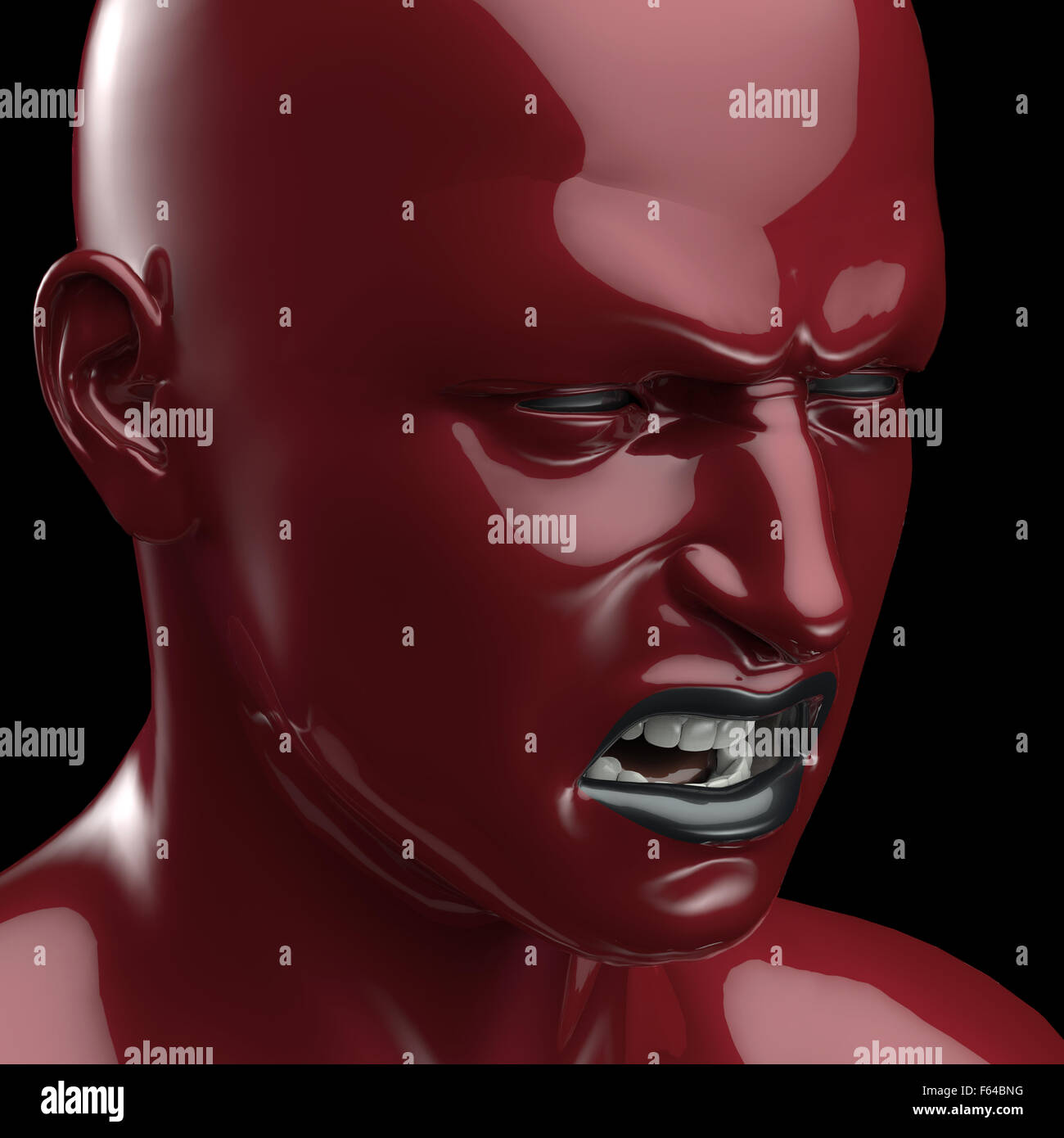 head screaming man Stock Photo - Alamy