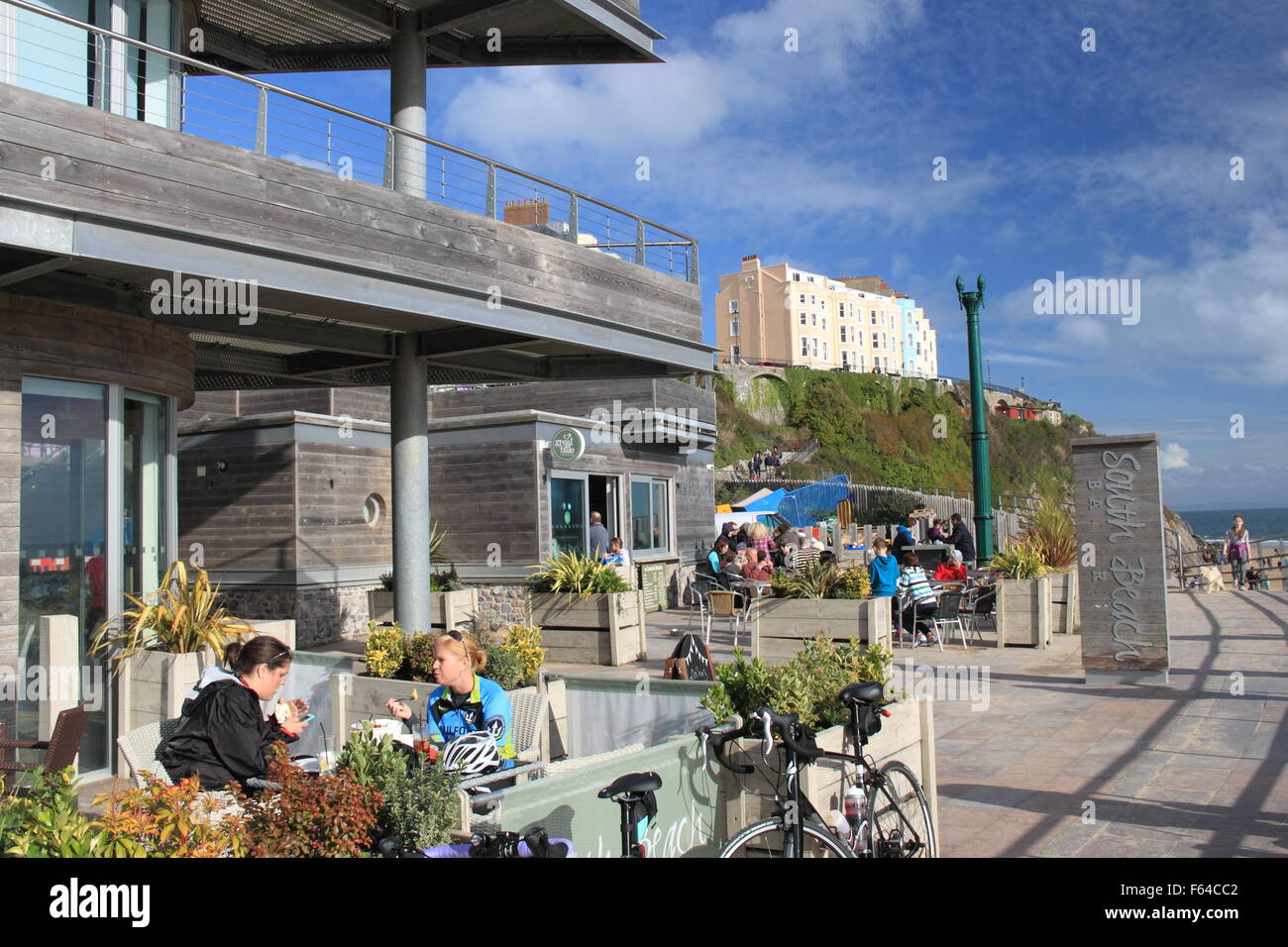 South Beach Bar Restaurant, Tenby, Pembrokeshire, Dyfed, Wales, Great ...