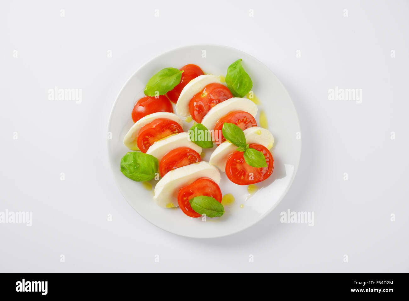 Caprese salad top view hi-res stock photography and images - Alamy