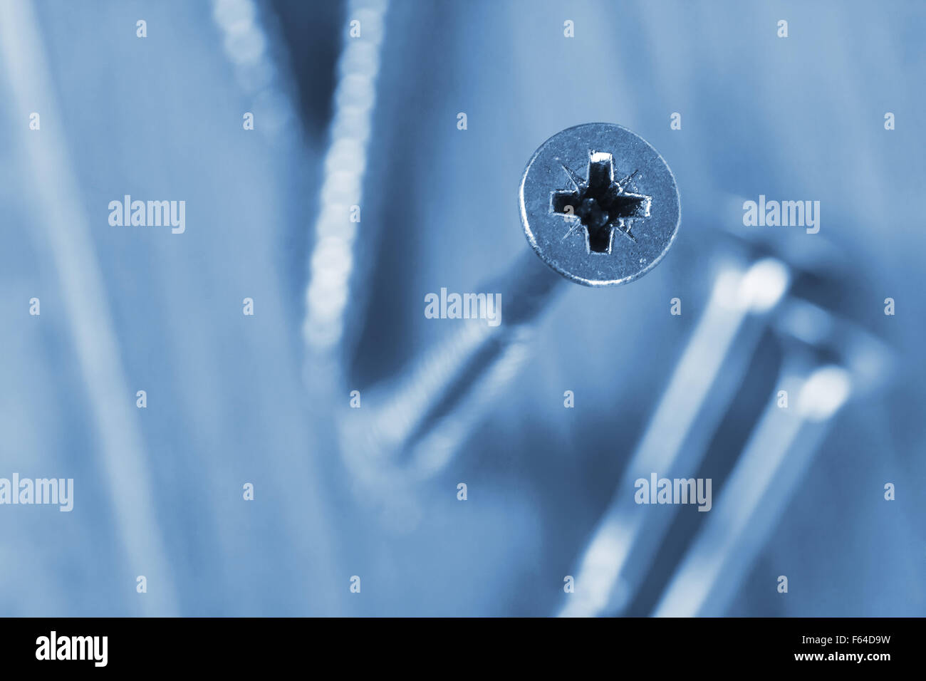 Blue screw hi-res stock photography and images - Alamy