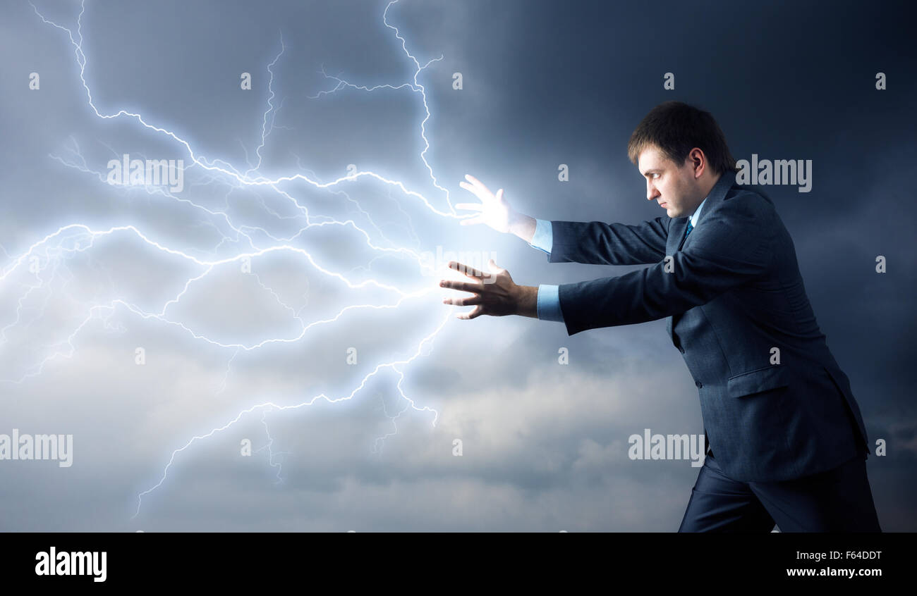 Person rain cloud over hi-res stock photography and images - Alamy