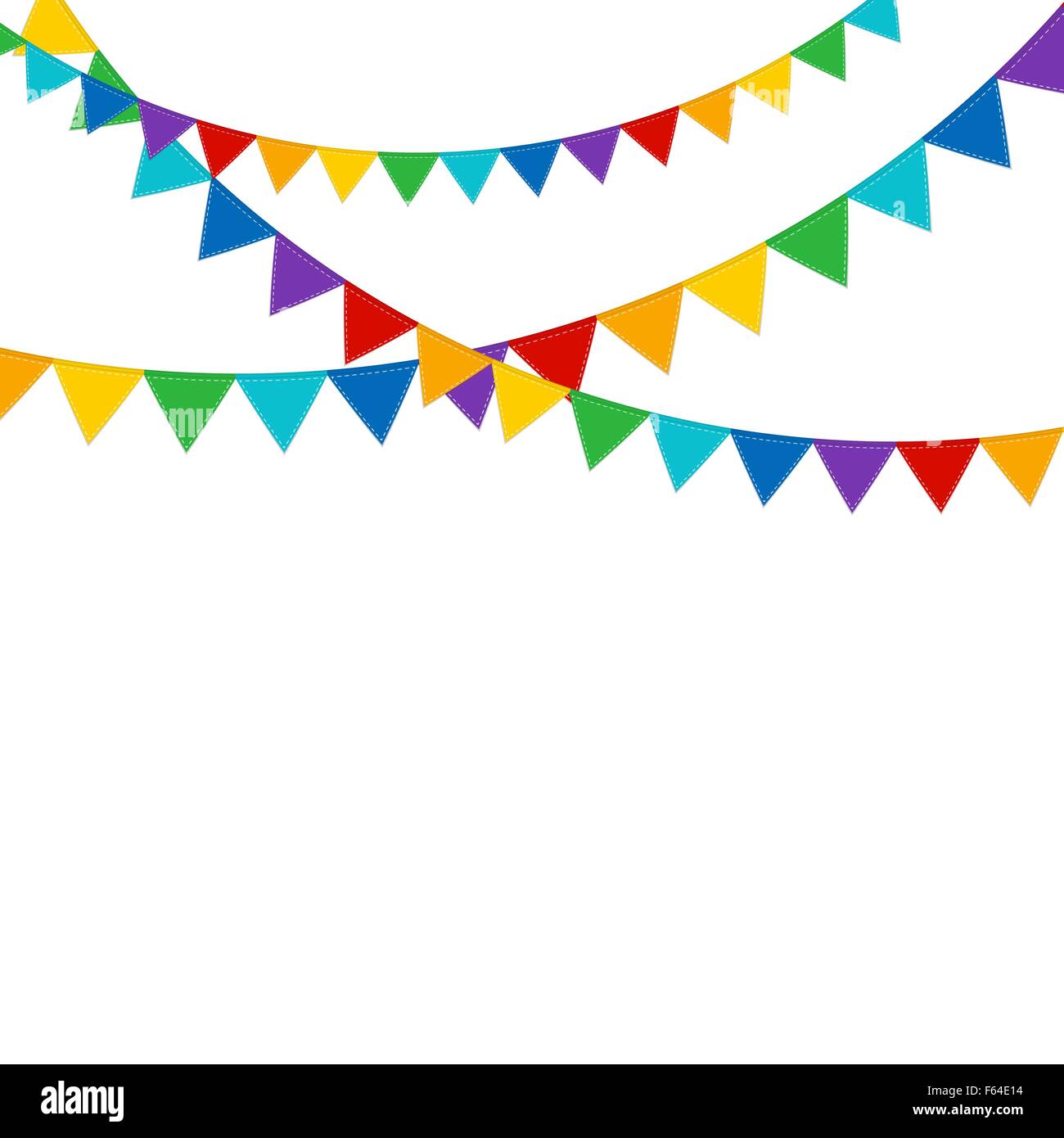 Party Background with Flags Vector Illustration Stock Vector Image ...