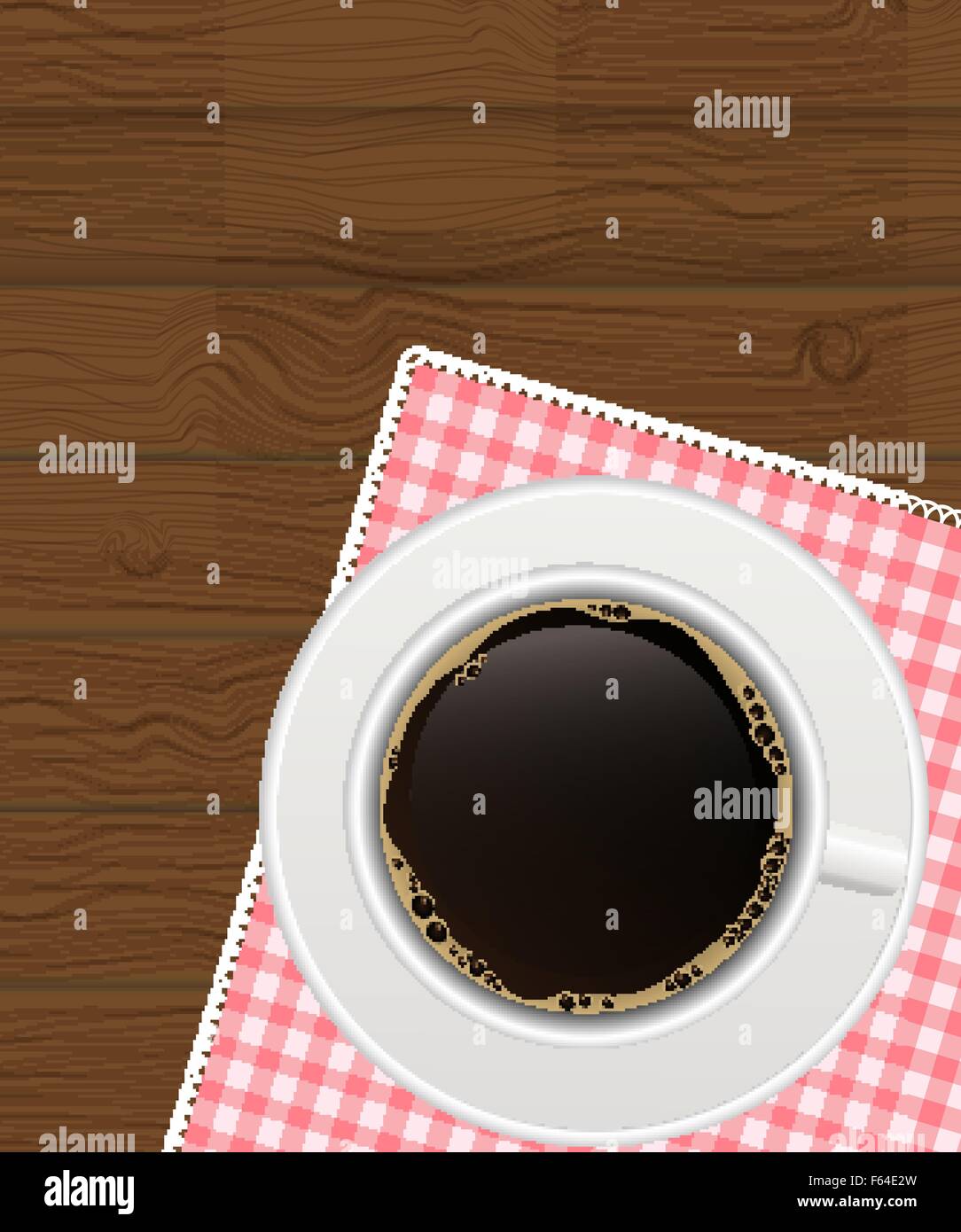 Black Coffee Background. Photo-Realistic Vector Stock Vector Image ...