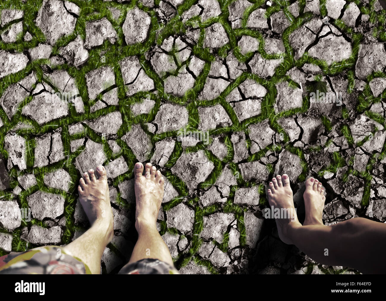 Female legs feet dry hi-res stock photography and images - Alamy