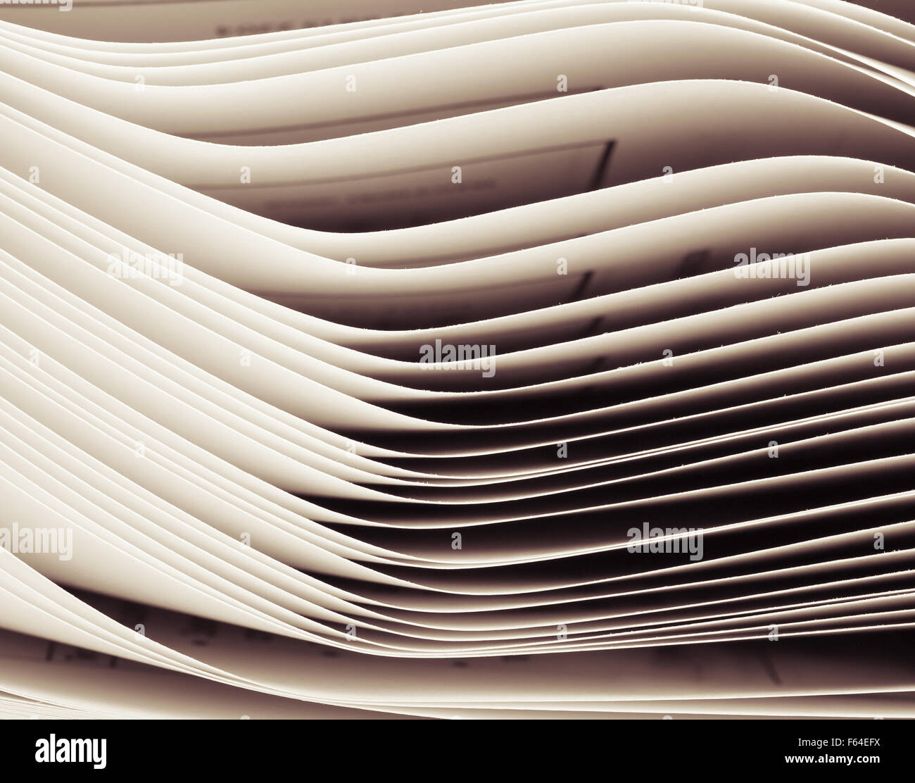 Macro view of a catalog papers Stock Photo - Alamy