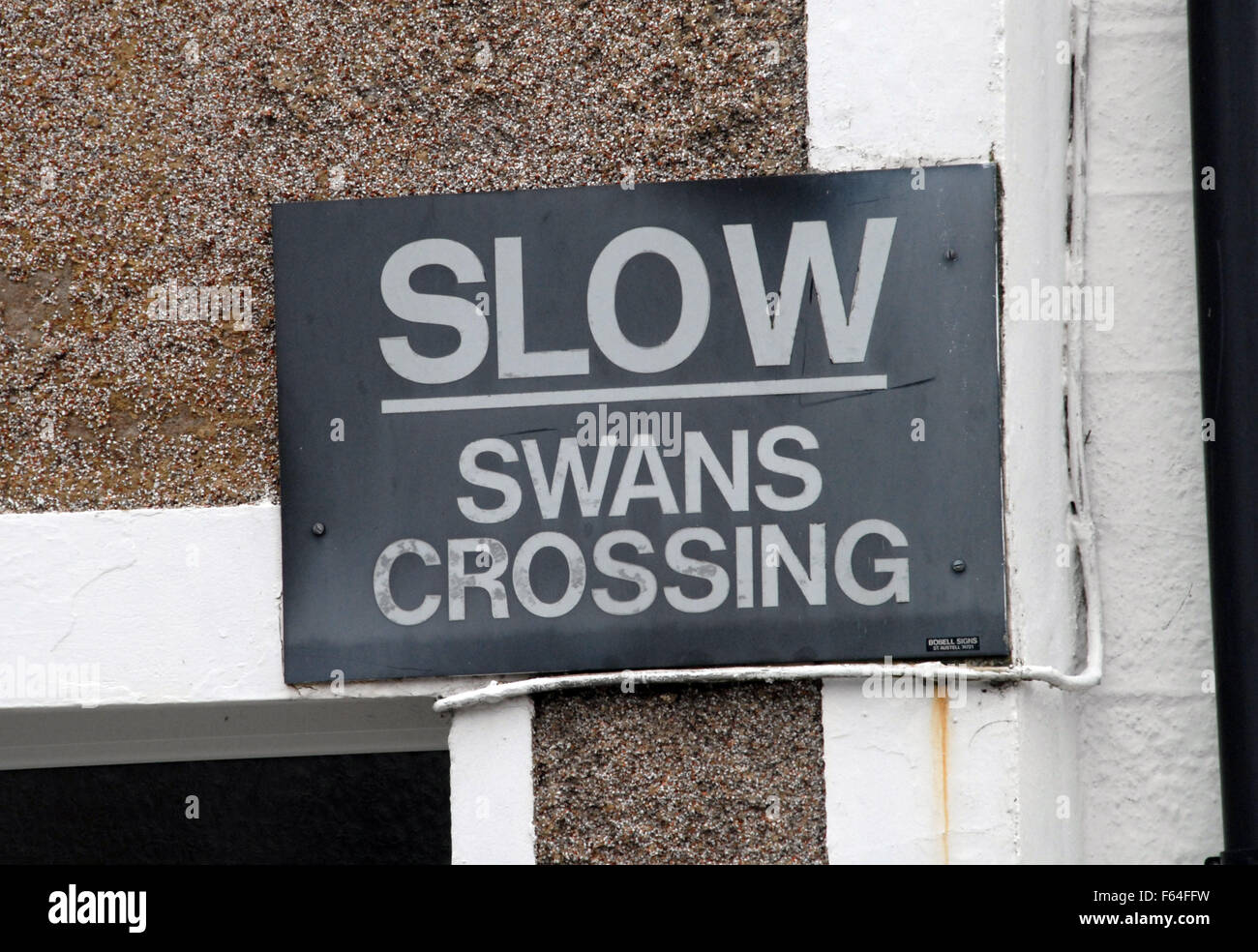 Road sign in Flushing, Cornwall Stock Photo - Alamy